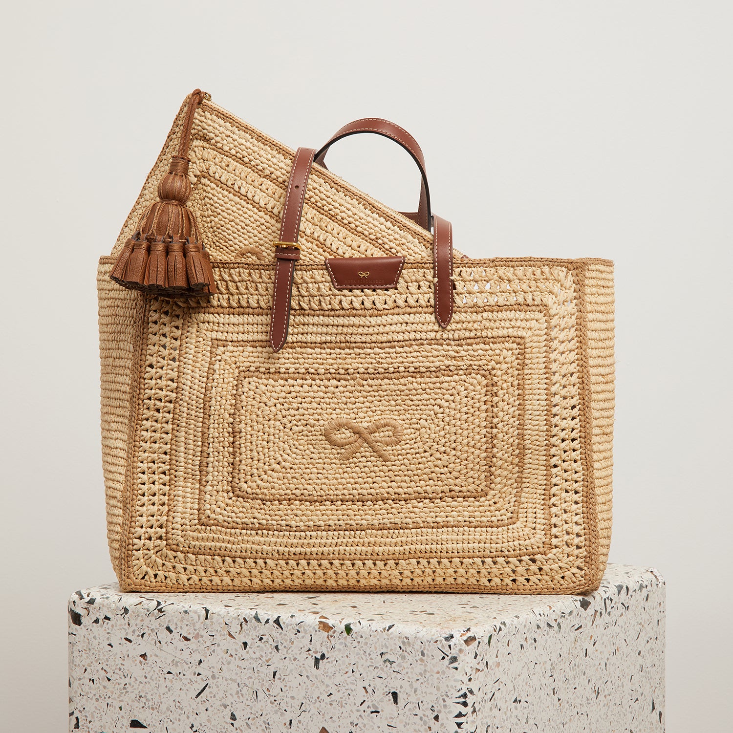 Raffia Bow Tote | Anya Hindmarch UK