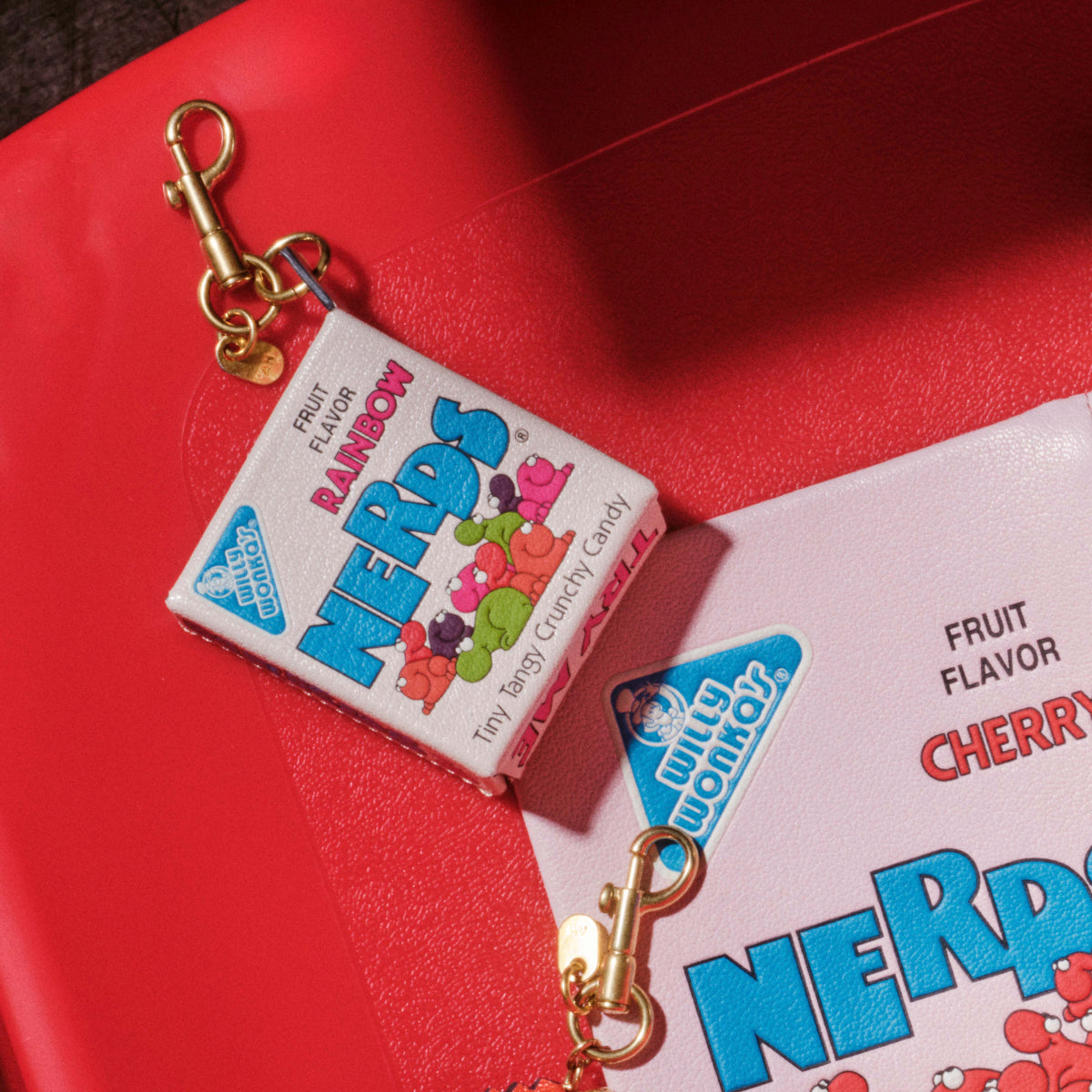 Nerds Bag Charm in Chalk Leather | Anya Hindmarch UK