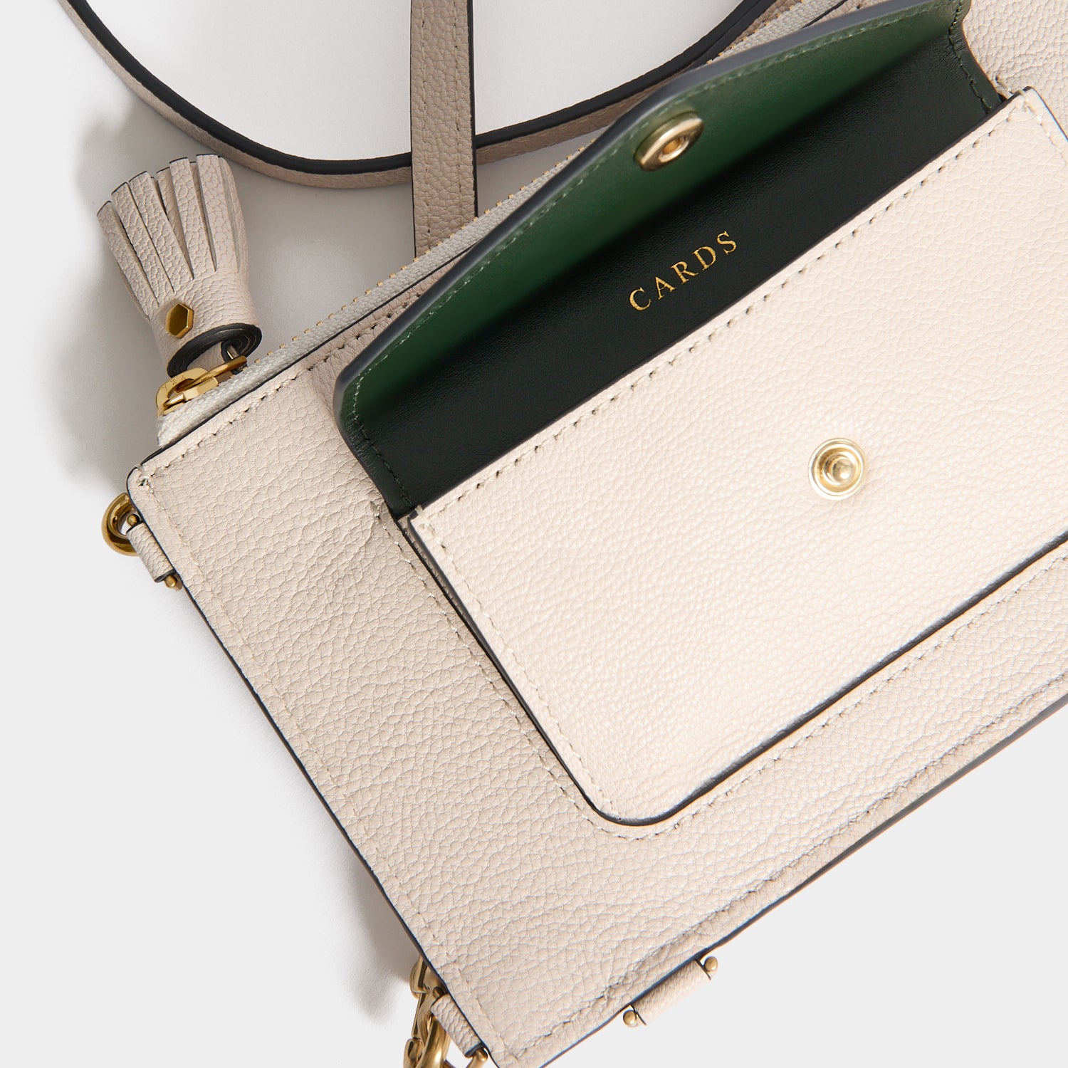 Anya Brands Corn Flakes Zip Phone Pouch on Strap | Anya Hindmarch UK