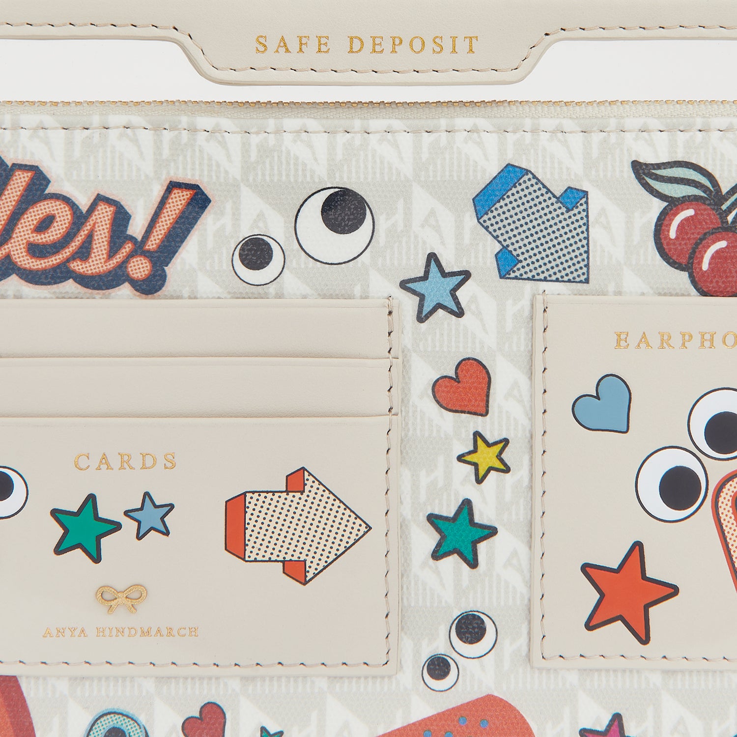 All Over Stickers Safe Deposit Case | Anya Hindmarch UK