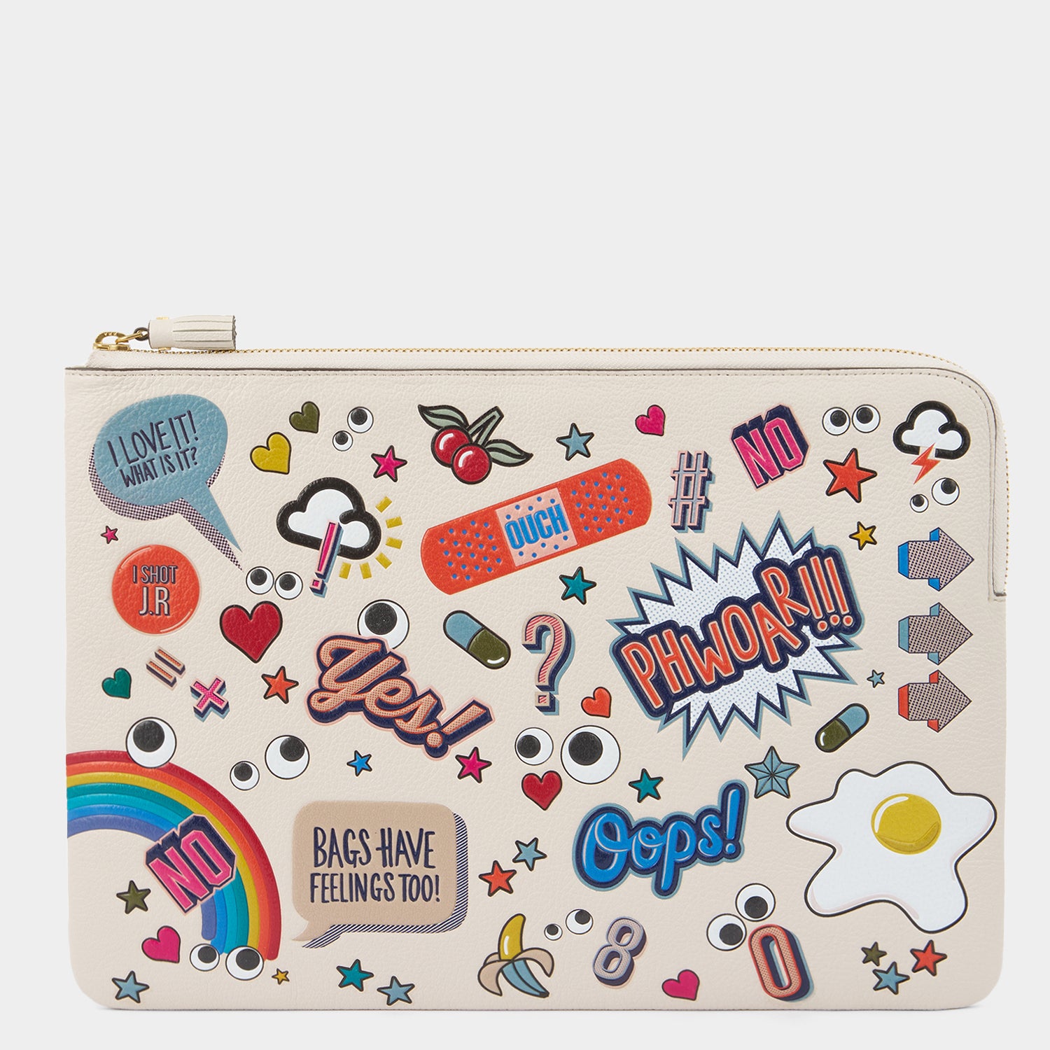 All Over Stickers Laptop Case | Anya Hindmarch UK